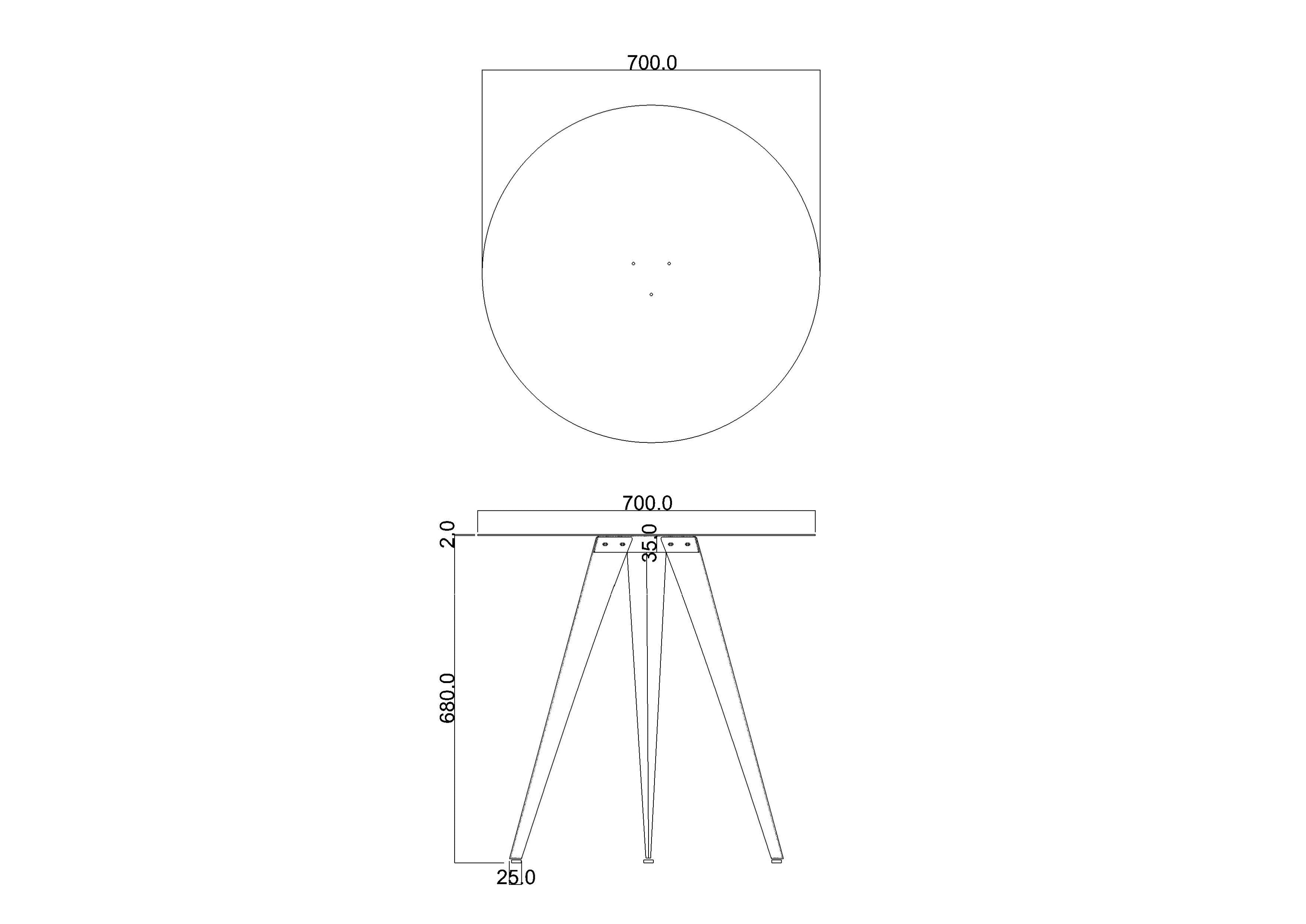 Round table （three legs) – MILLS
